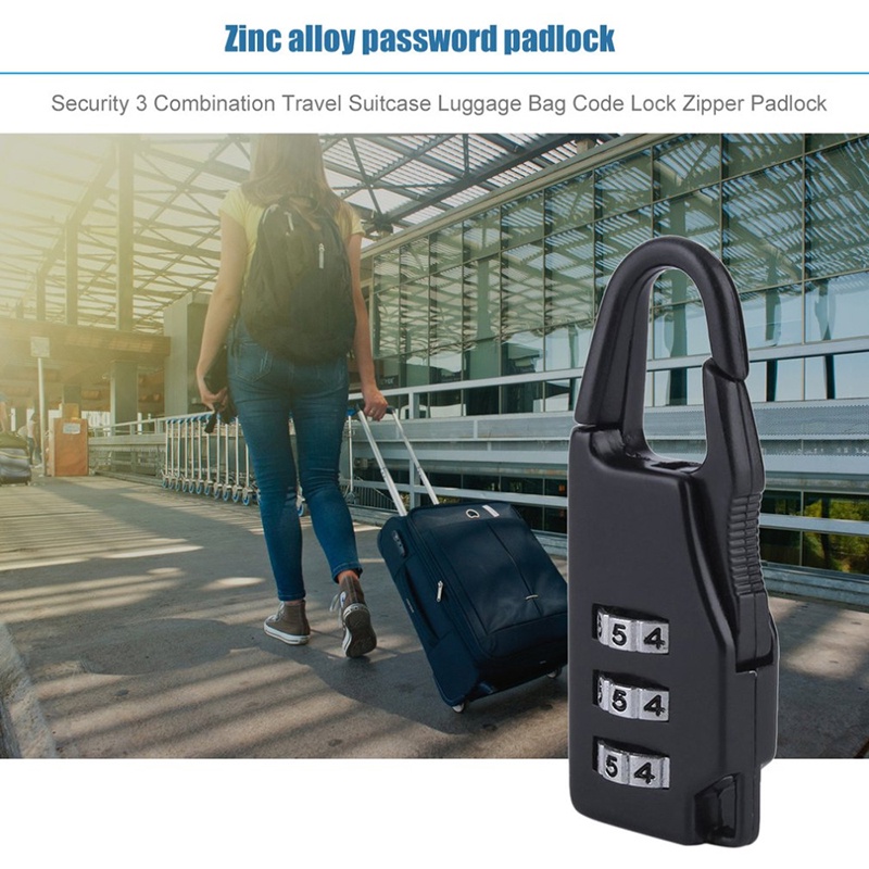 KIPRUN Mini Digit Code Lock Combination Padlock Safety Travel Security ...