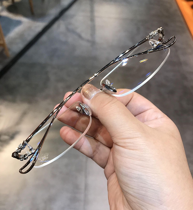 Computer glasses frameless male male flat eyes handsome and good ...