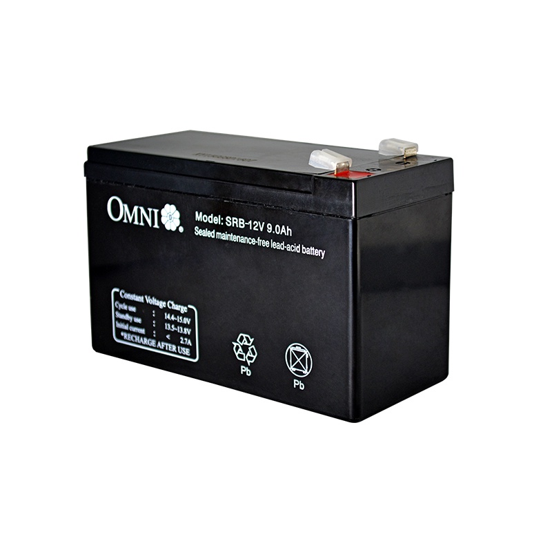 OMNI Sealed Lead Acid Rechargeable Battery 12V 9Ah w/ 20Hrs Recharging ...