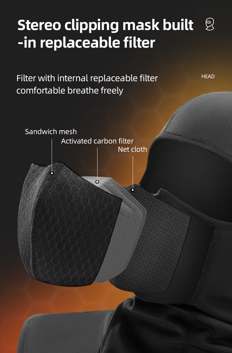 Rockbros Cycling Mask Thermal Motorcycle Full Face Men Women's ...