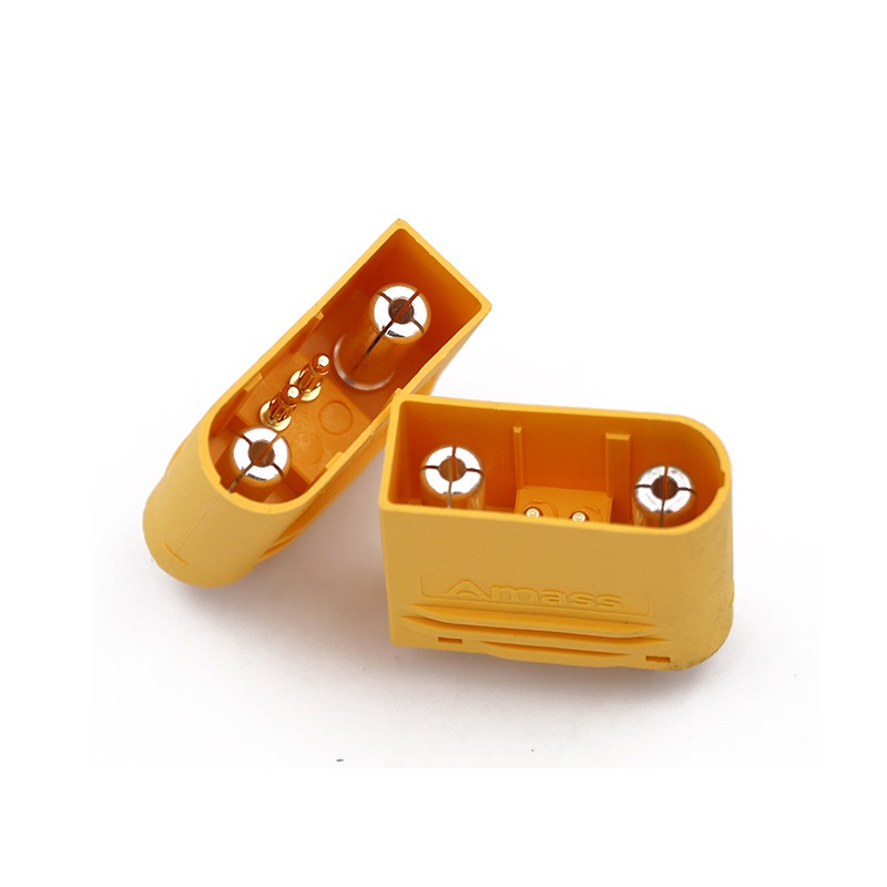 1 Pair Amass XT120 (2+2) 60A Large Current Lipo Battery Connector Male ...