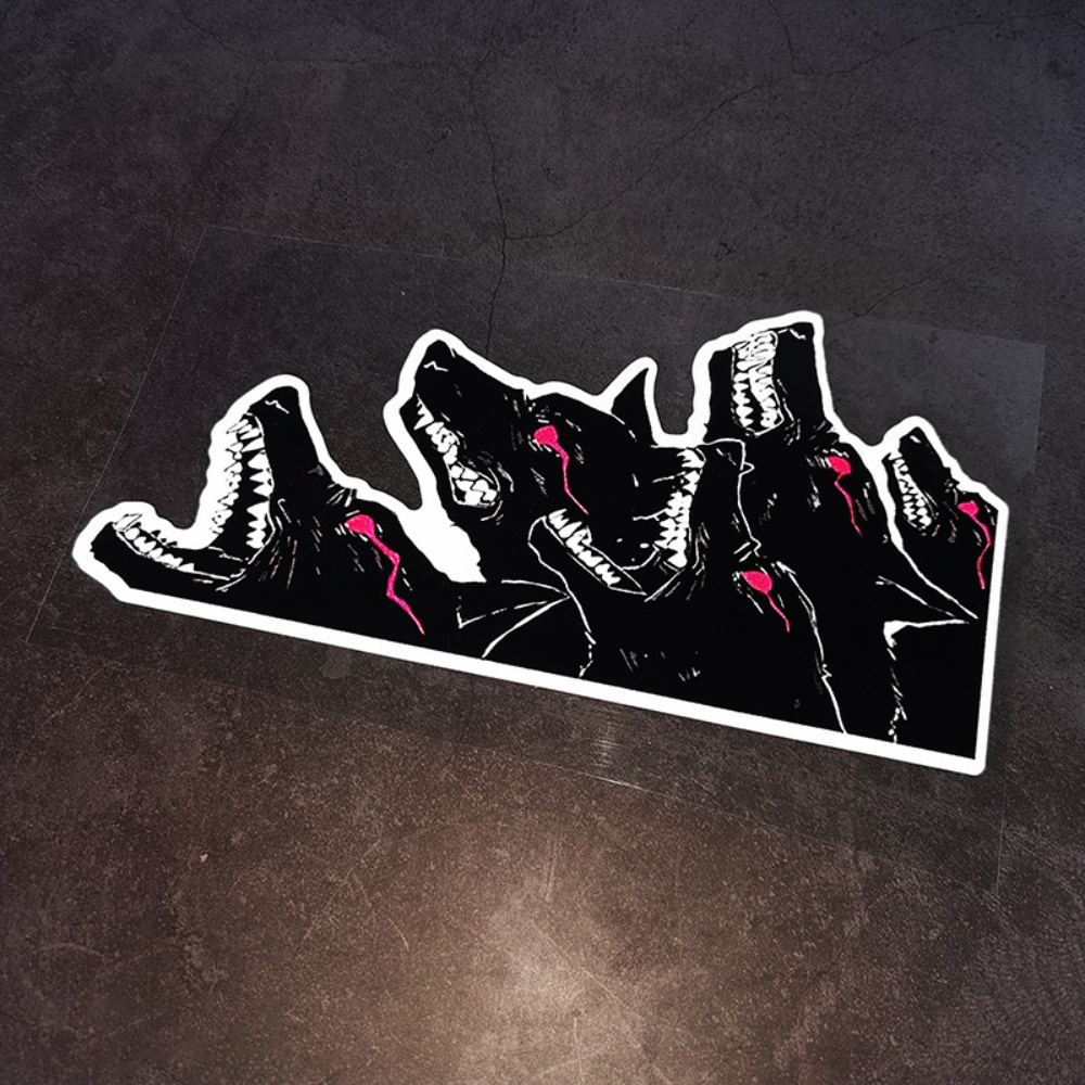 The Vicious Dogs of Hell Reflective Sticker Car Motorcycle Pain Car ...