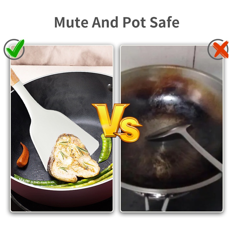 Simplus x Inssa 4pcs Cooking Utensils Silicone Materia Heat Resistant ...