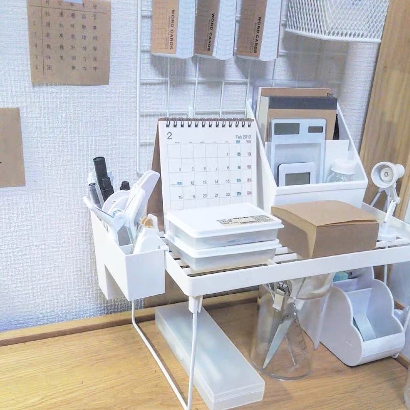 A15 COD【Manila】Foldable Desktop Storage Rack Desk Rack Organizer ...