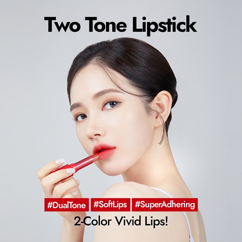 MERYTHOD Two Tone Lipstick | Shopee Philippines