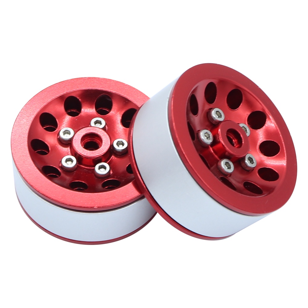 MN82 Metal Beadlock Wheel Hub Rims with Tires for 1/16 WPL C14 C24 B14 ...