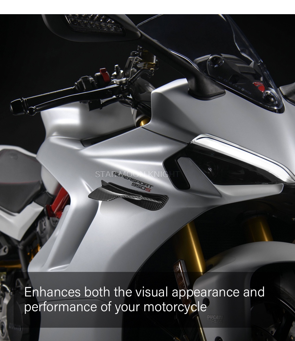 Fairing Side Winglet Aerodynamic Wing Deflector Spoiler For Kawasaki ...