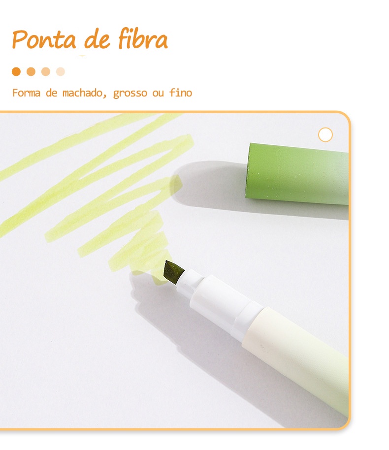 4PCS Pastel Highlighter Pen Set 12 Colors Slanted Markers ...