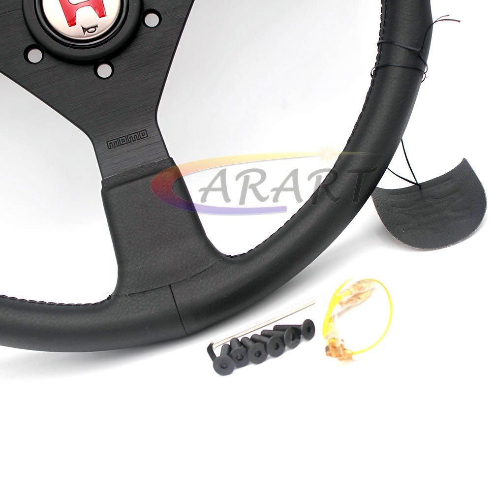 Honda Red H logo v1 Italy style car racing drift sport universal 14inch ...