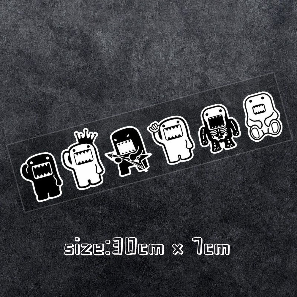 Domo-kun Cute Cartoon Motorcycle Body Motocross Windshield Sticker JDM ...