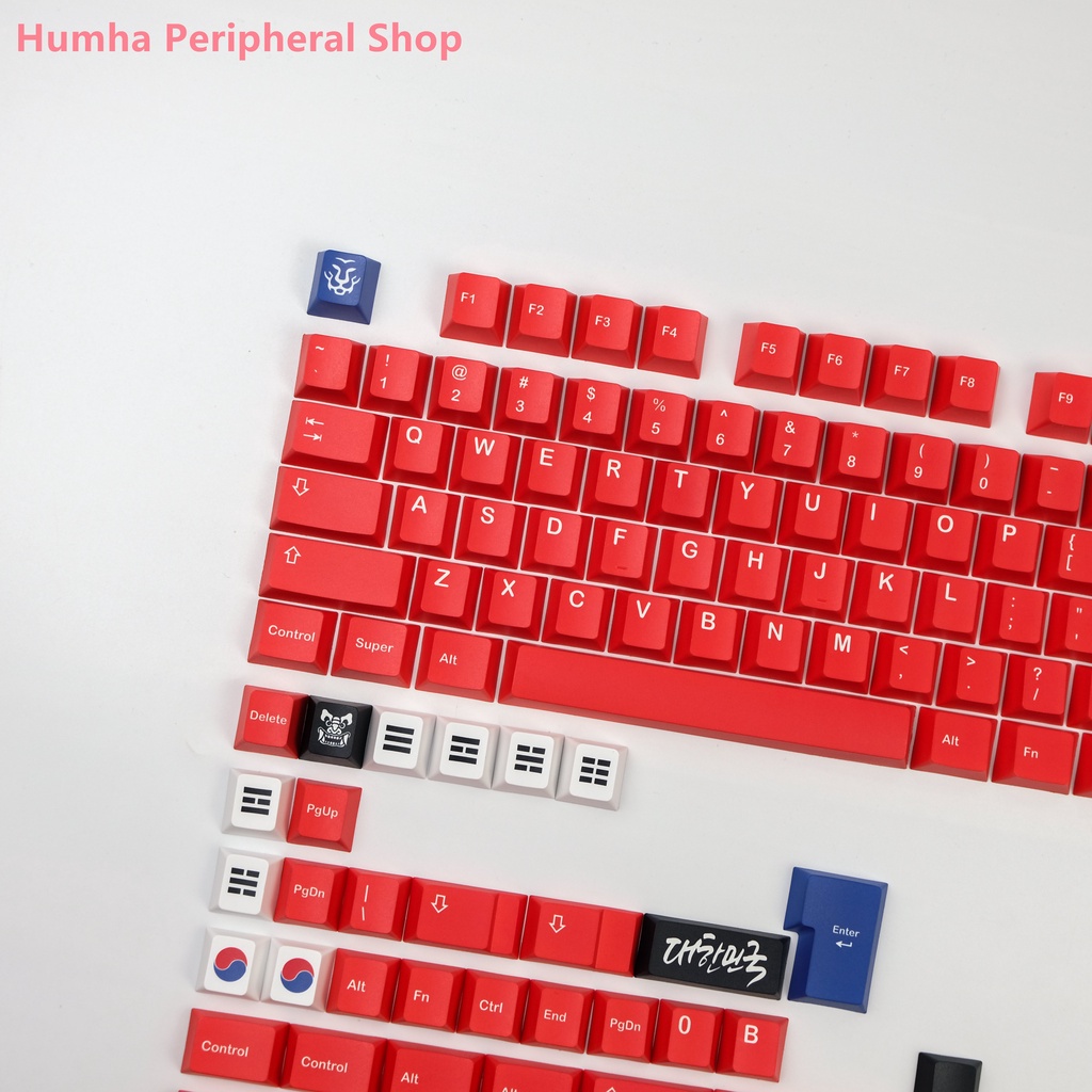 Humha Red Devils keycap 142 keys PBT material Dye-Sublimation Cherry ...