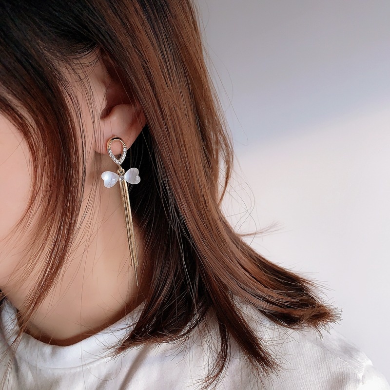 DUSE 18k Gold Fashion Popular Women Rhinestone Hoop Earring Dangle ...