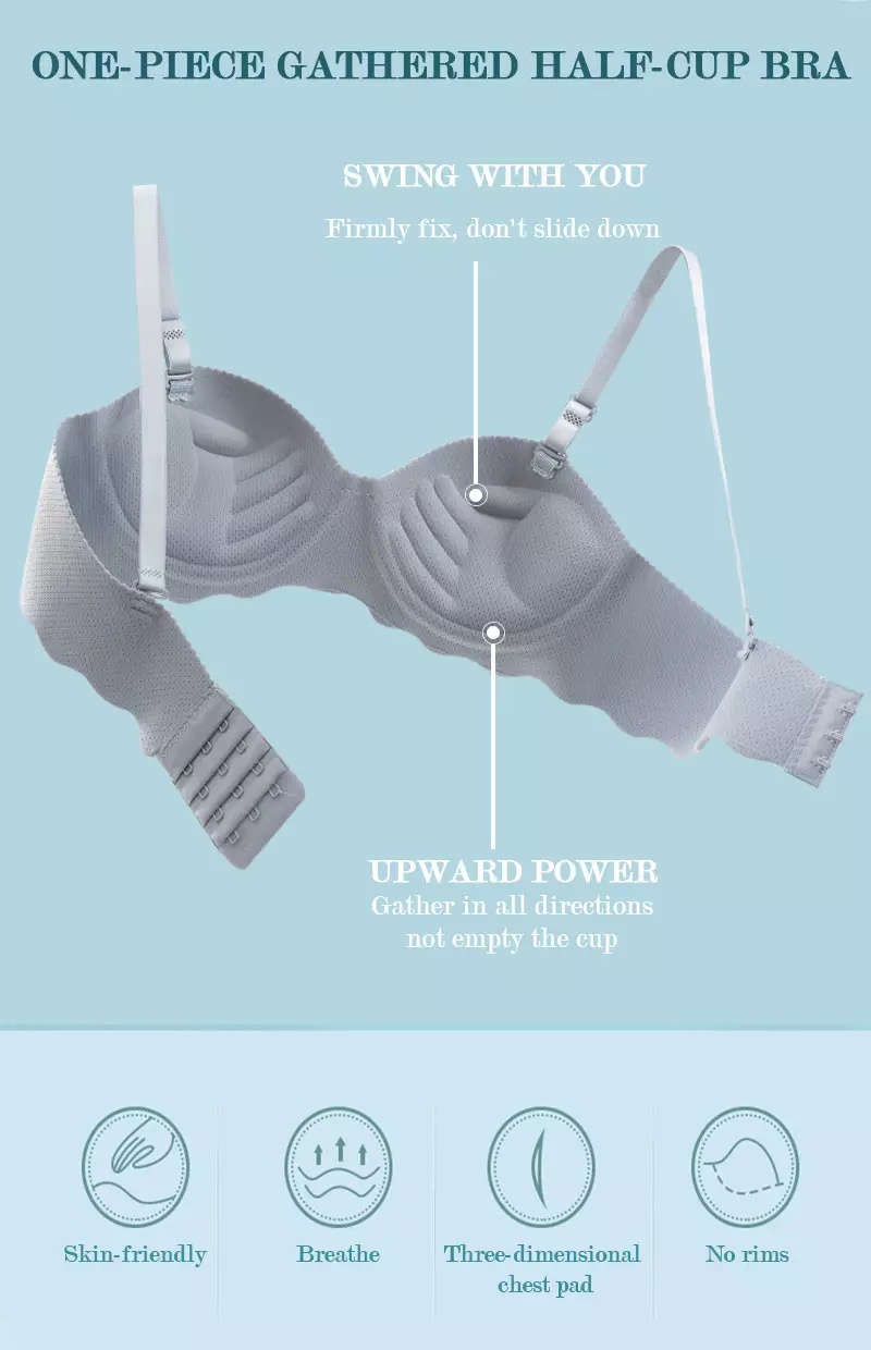 FUNLALA Seamless Women's Breathable Underwear Brassiere For Woman 3pcs ...