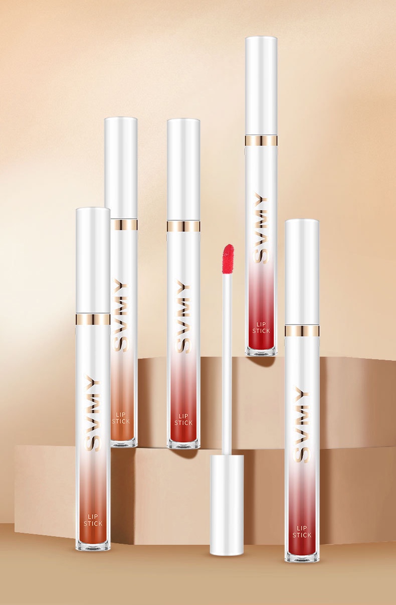 Velvet Lipstick Lip Glaze Waterproof Lip Gloss Long Lasting Sexy Red ...