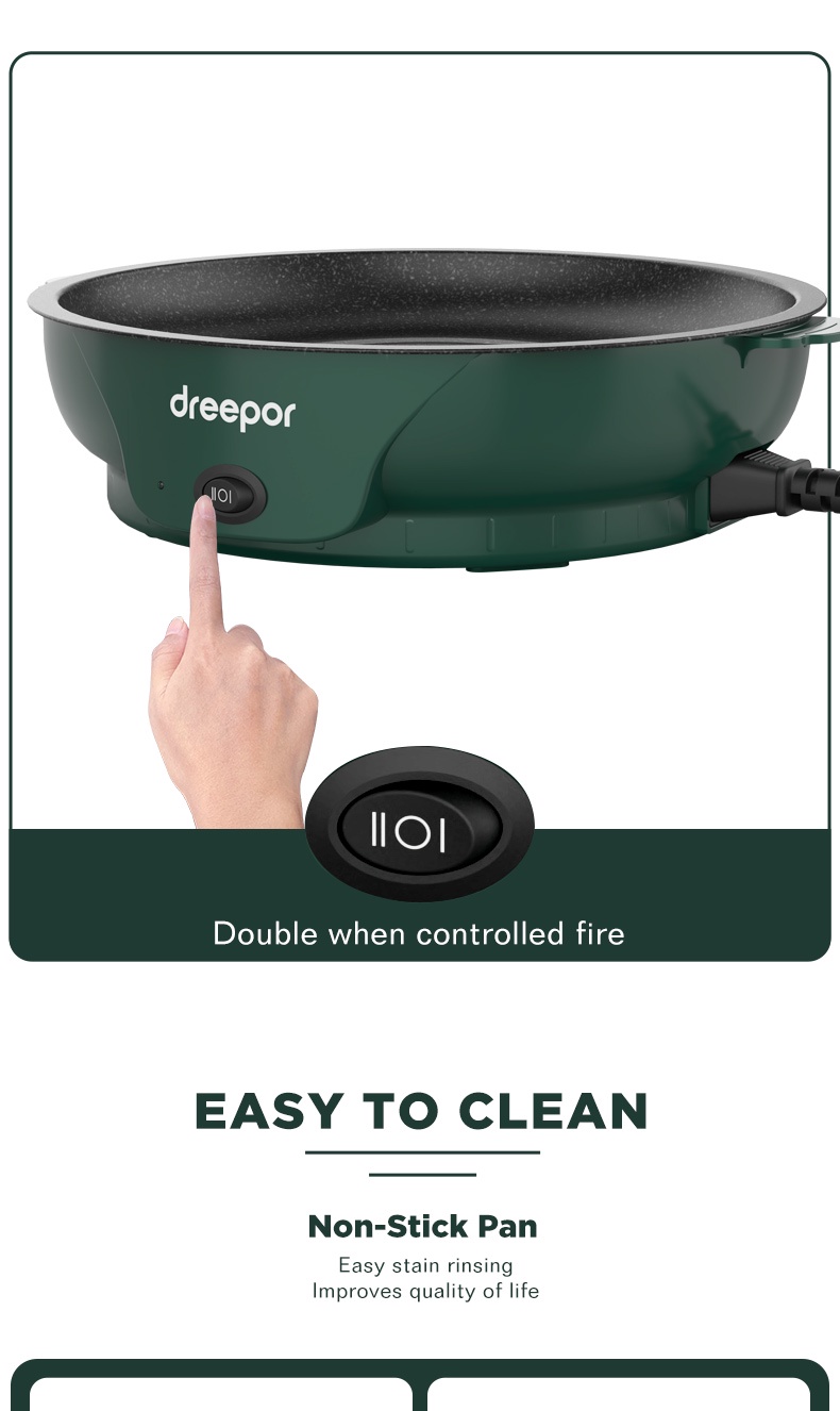 multifunctional electric cooker electric frying pan electric Grill pan ...