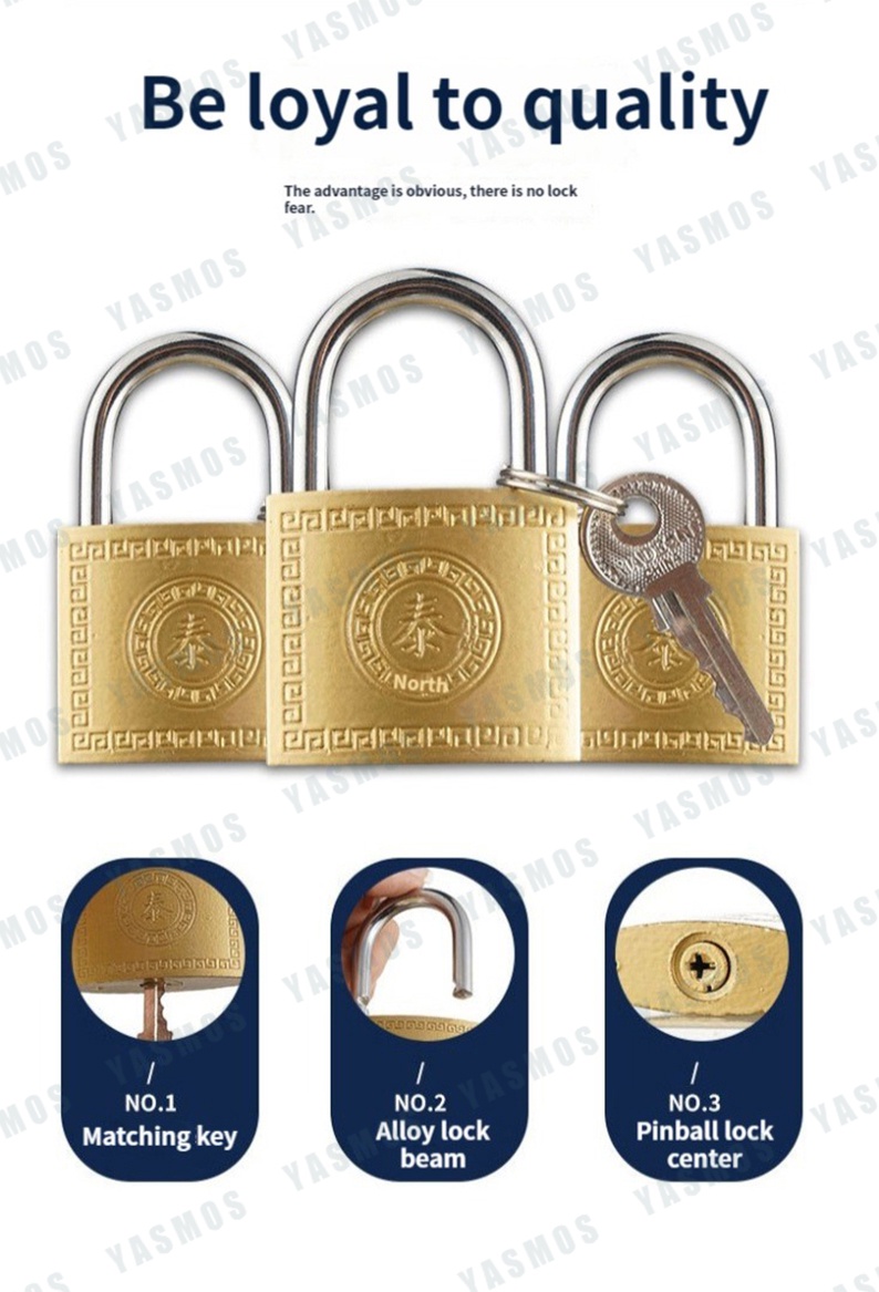 Heavy Duty Gate Padlock Stainless Steel Safety Padlock Universal Door ...