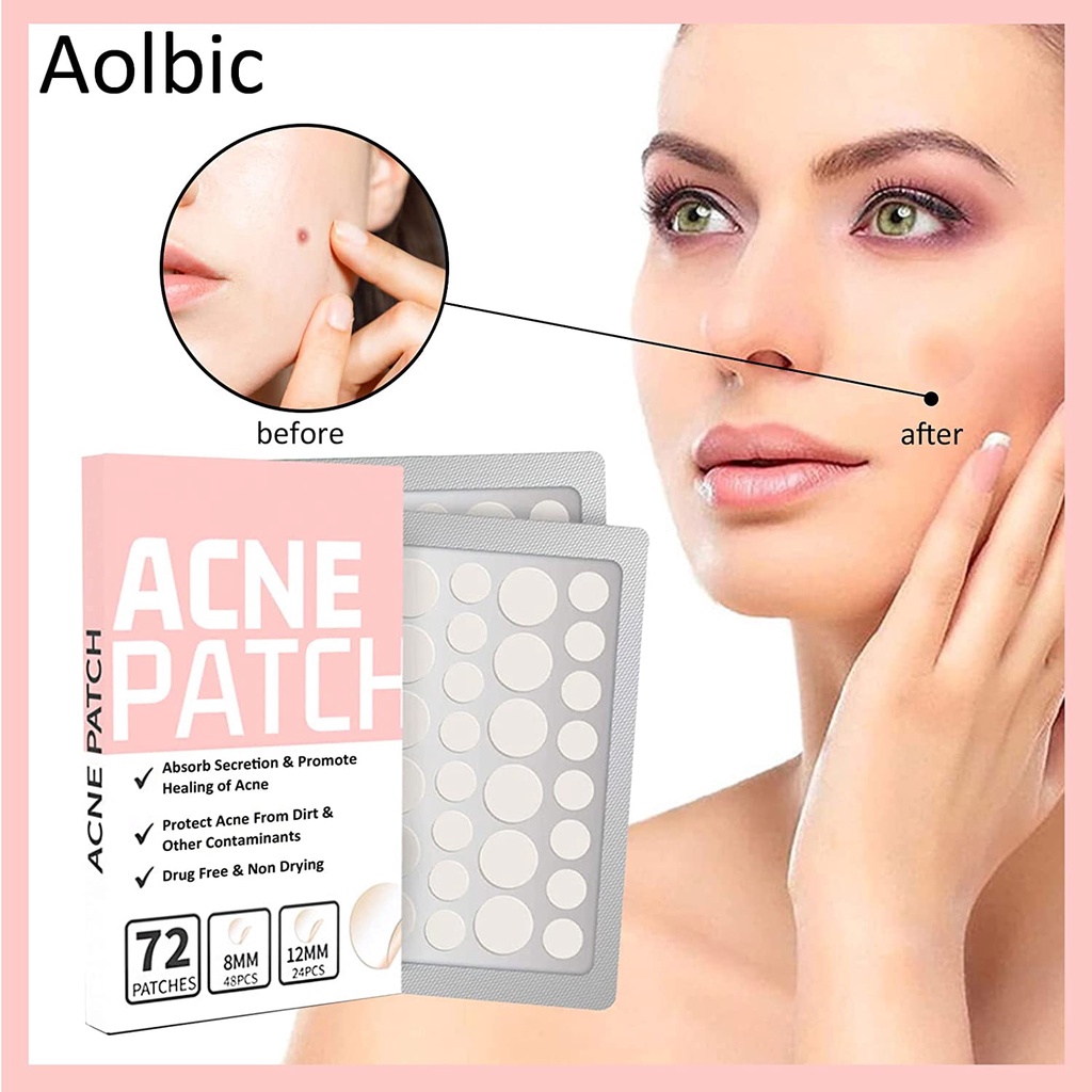 72PCS Acne Pimple Repair Patch Waterproof Acne Patch Blemish Treatment ...
