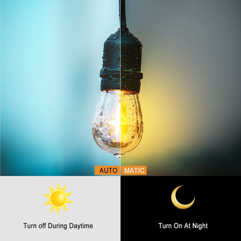 O'uncoo Solar/220V String Lights Outdoor Light Waterproof Garden Patio ...