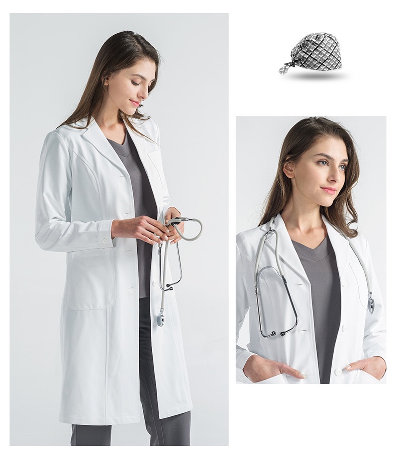 Lab Gown White Short Sleeve Lab Coat Doctor Laboratory Gown White Coat ...