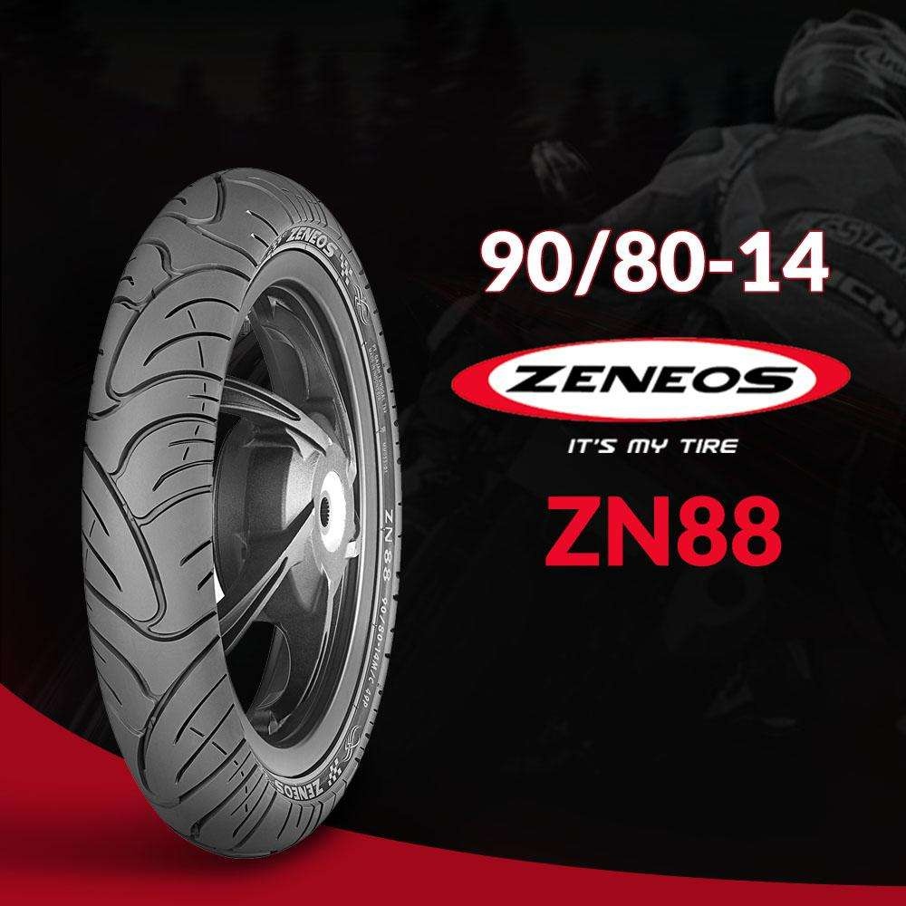 Zeneos ZN88 90-80-14Tubeless Motorcycle Tires Stylish Modern Design ...