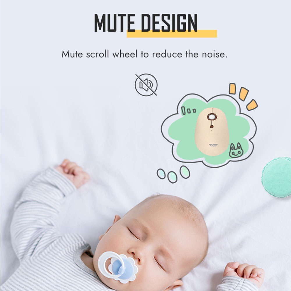 EasyPC | DarkFlash M310 Wireless Bluetooth Mouse Mocha and Brown Sugar ...