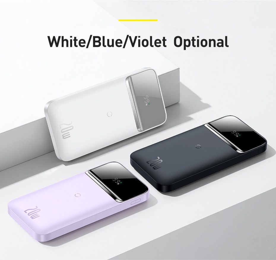 Baseus 20W 10000mAh Powerbank Magnetic Wireless Charger Type C PD QC ...