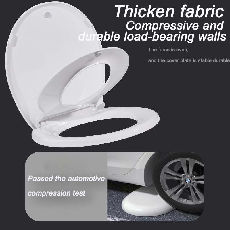 MANUYAMA Original Toilet Seat With Quietly Slow Close U/V/O Type ...