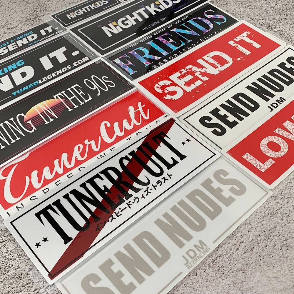 JDM Reflective Car Sticker Kamikaze Japan Samurai Vinyl Car Styling ...