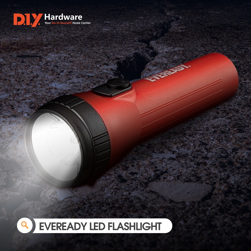 Eveready LED Flashlight 12 LCL2A with 2 Eveready Batteries Included ...