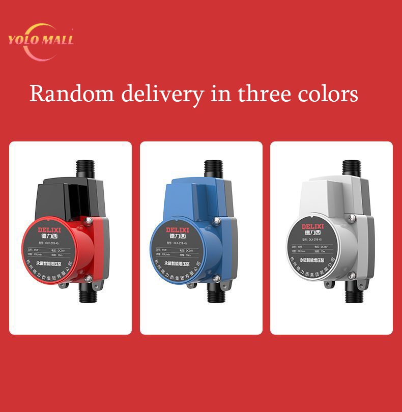 YOLO MALL 24V Booster Pump Mini Water Pump High Pressure Automatic Shower Pump Pam Air Rumah ...