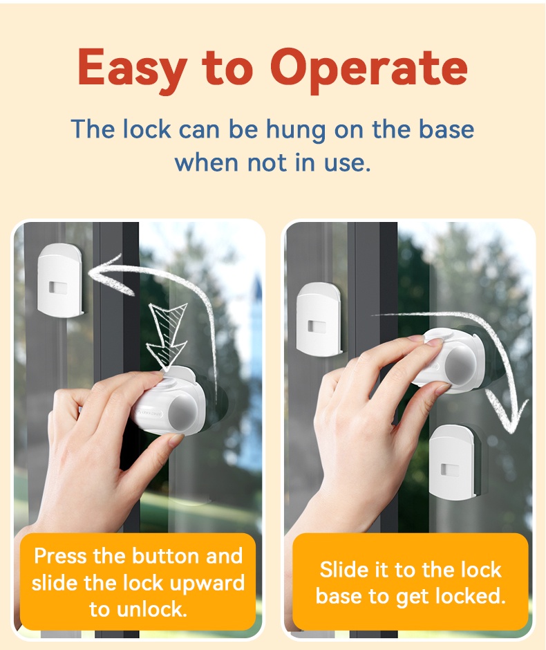 EUDEMON 1pc Child Protection Sliding Window Restrictor Window Lock ABS ...