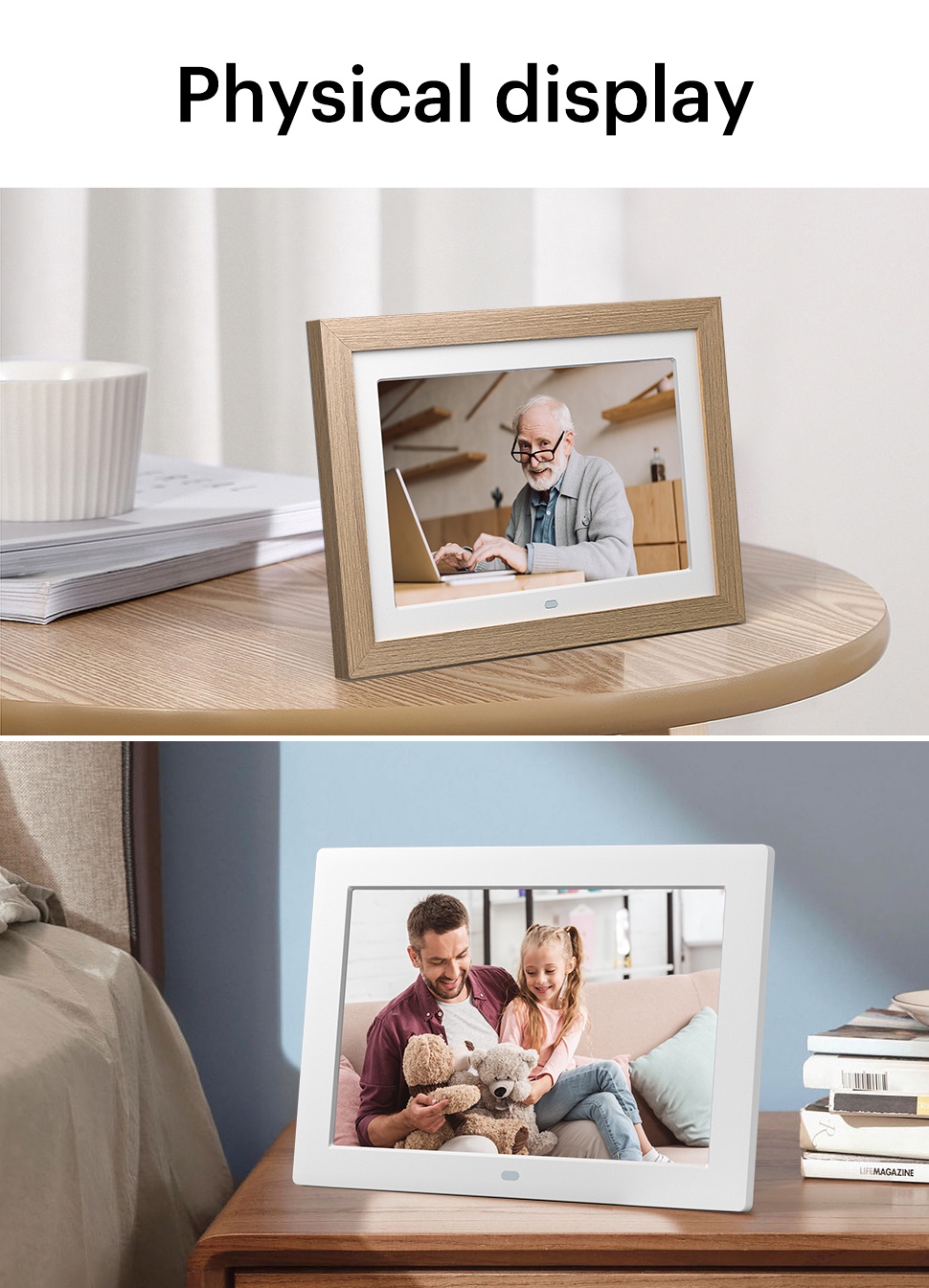 10.1 Inch HD Digital Photo Frame 1280*800 HD Ultra-Thin LED Electronic ...