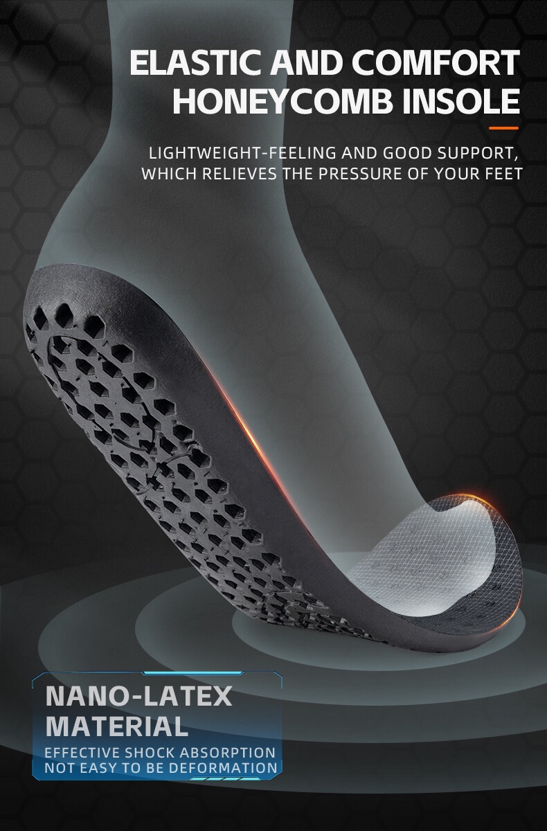 ROCKBROS Motorcycle Shoes Anti-Slip Comfortable Sports Boots Shockproof ...