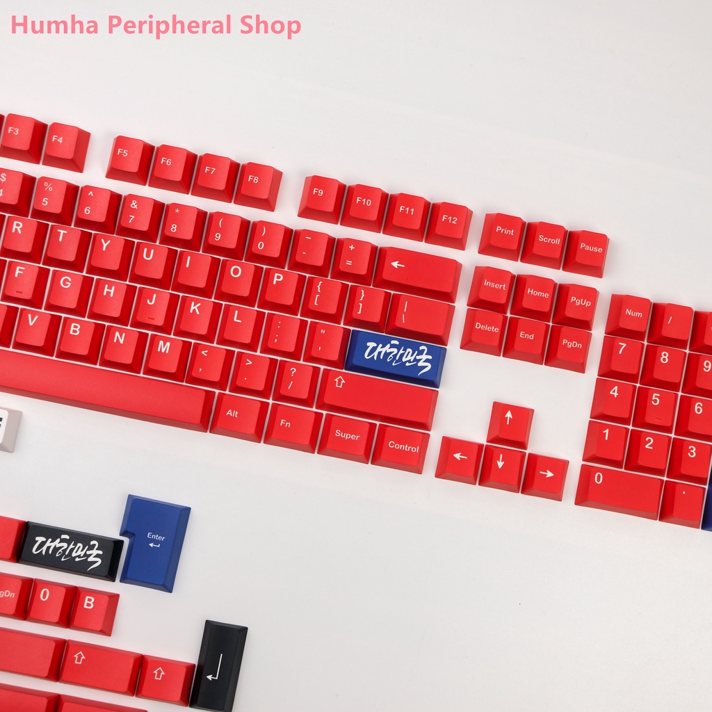 Humha Red Devils keycap 142 keys PBT material Dye-Sublimation Cherry ...