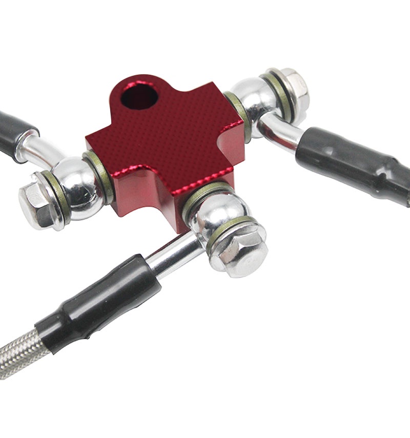 MOTOPARTS SHOP Hydraulic Brake Hose Pipe Tee Coupling Tee Fitting Tee ...