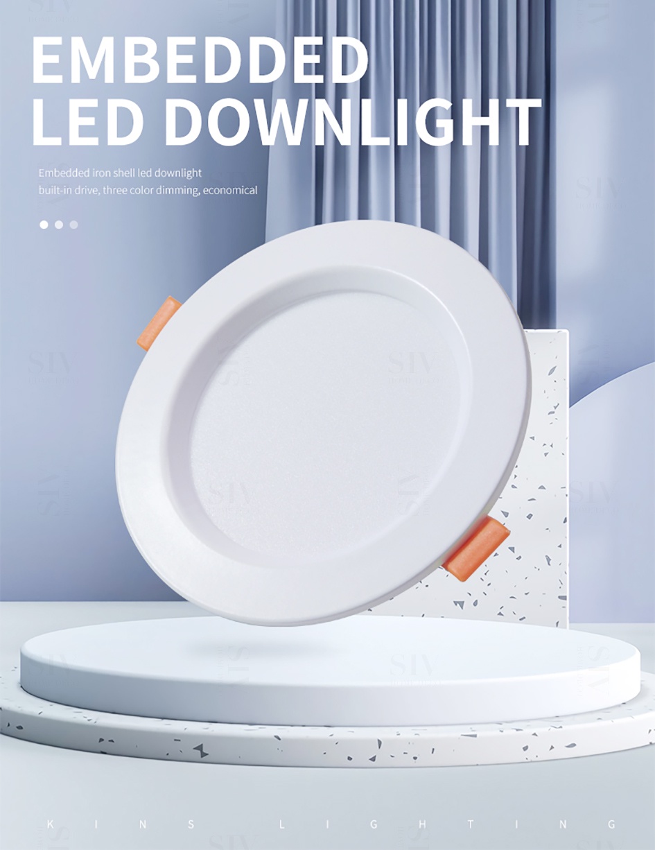 Siv Led Ceiling Panel Light Recessed Downlight Pin Lights, Energy ...