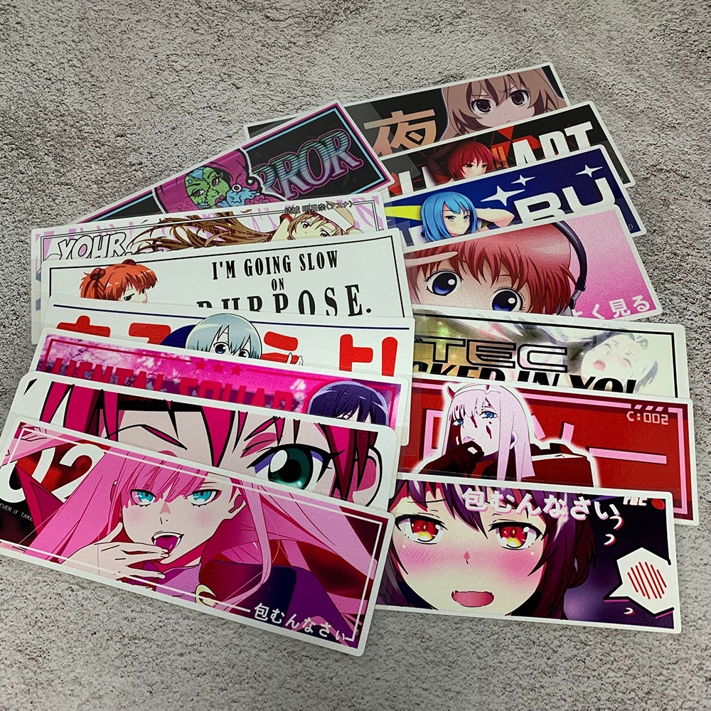 JDM Reflective Car Sticker Kamikaze Japan Samurai Vinyl Car Styling ...