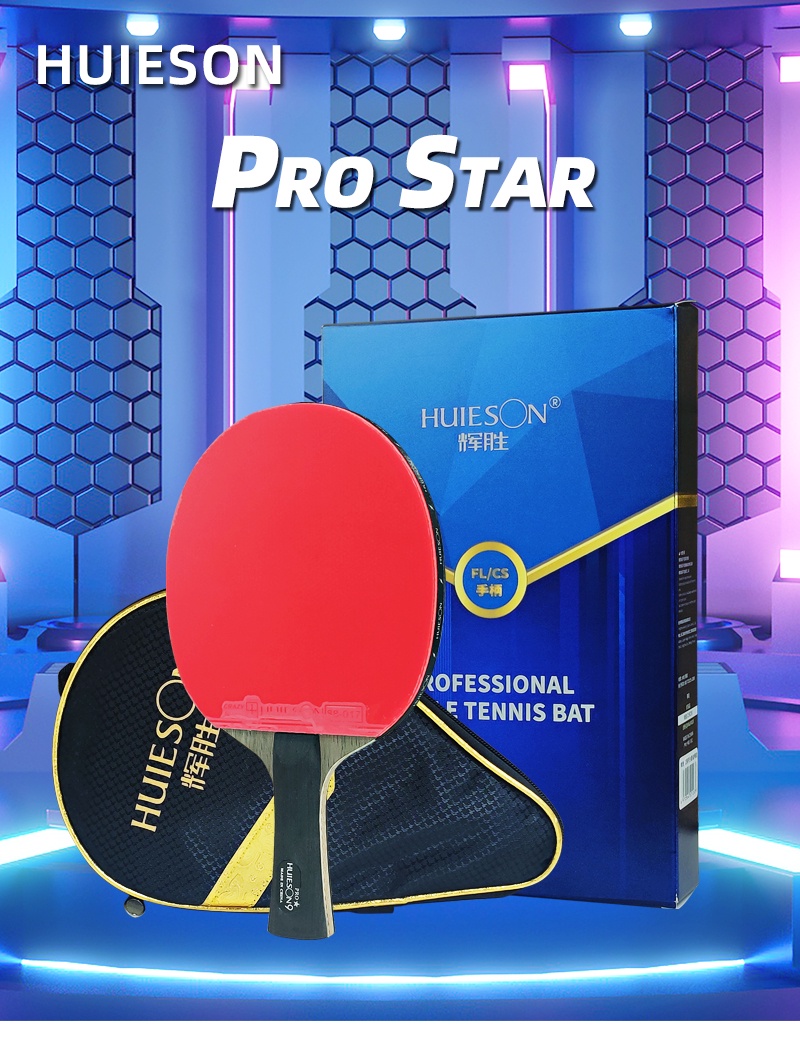Huieson New Table Tennis Racket Pro Series 9 Star Professional Carbon ...