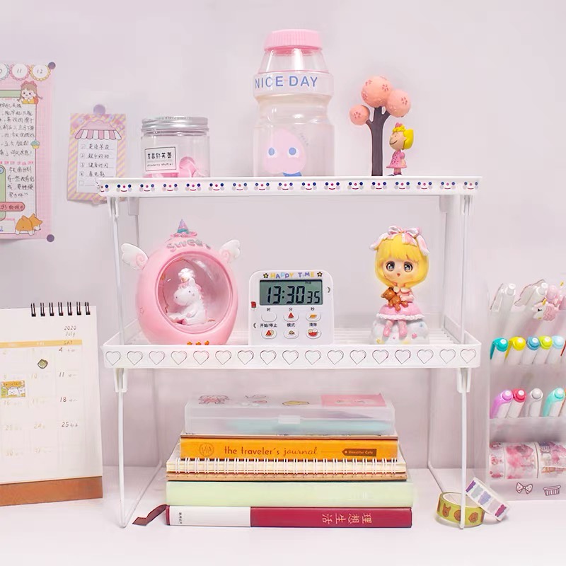 A15 COD【Manila】Foldable Desktop Storage Rack Desk Rack Organizer ...