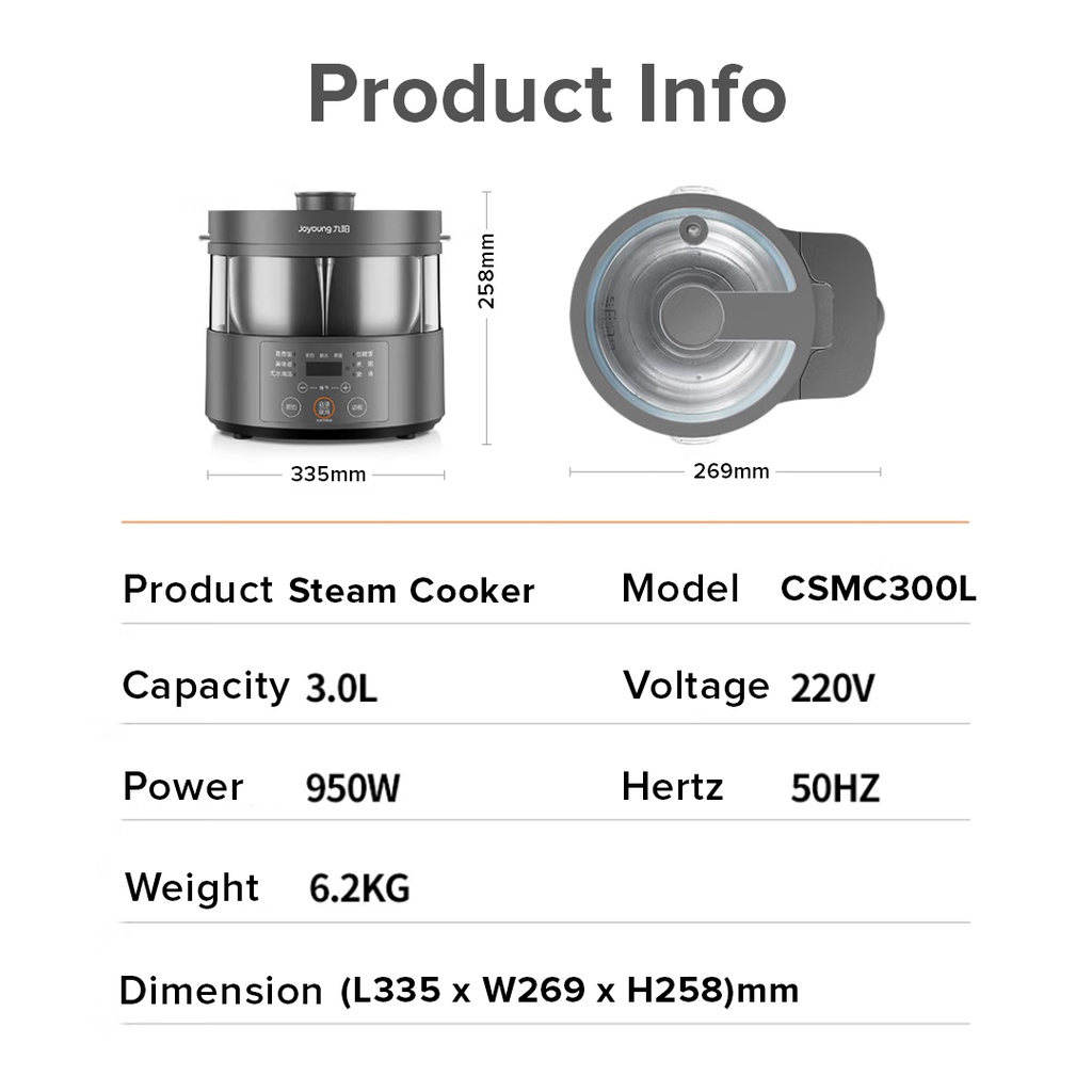 Cornell Steam Multi Cooker, Low Carb Rice Cooker and Waterless Soup ...