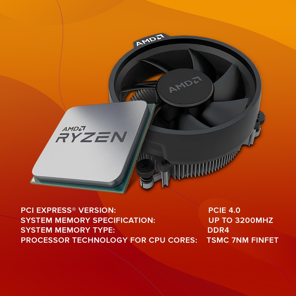 EasyPC | AMD Ryzen 5 5600X Socket AM4 3.7GHz Processor with AMD OEM FAN ...