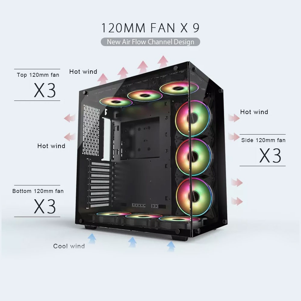 EasyPC | CoolMan Robin 2 Tempered Glass best for aesthetics Optimal ...