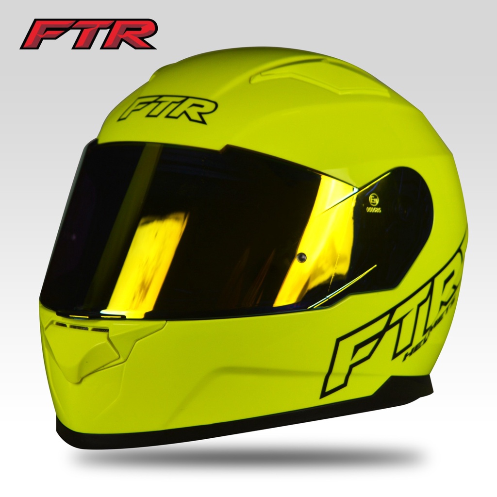 FTR Helmets XR500 Pro - Solid Glossy Colors Full Face Single Visor ...