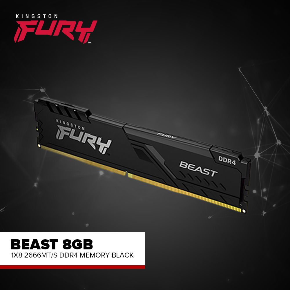 Kingston Fury Beast 4GB/8GB 2666mhz/8GB 3000mhz/16GB 3200mhz DDR4 Memory. Ready for AMD,Hyper X ...