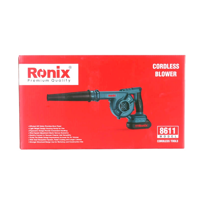 Ronix 8611 Cordless blower DC 20V 2.0Ah 86 SERIES | Shopee Philippines