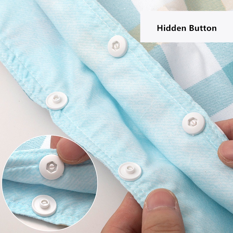 We Flower No Sew Invisible Snap Buttons Round Plastic Punch Poppers For ...