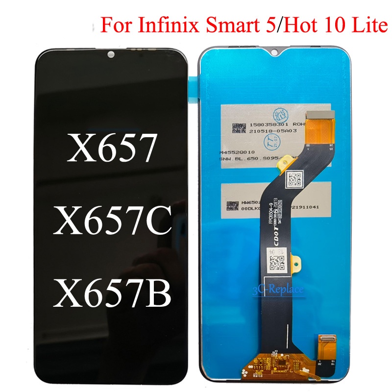 Original For Infinix Smart 5 X657 X657C LCD with Frame Display Touch ...
