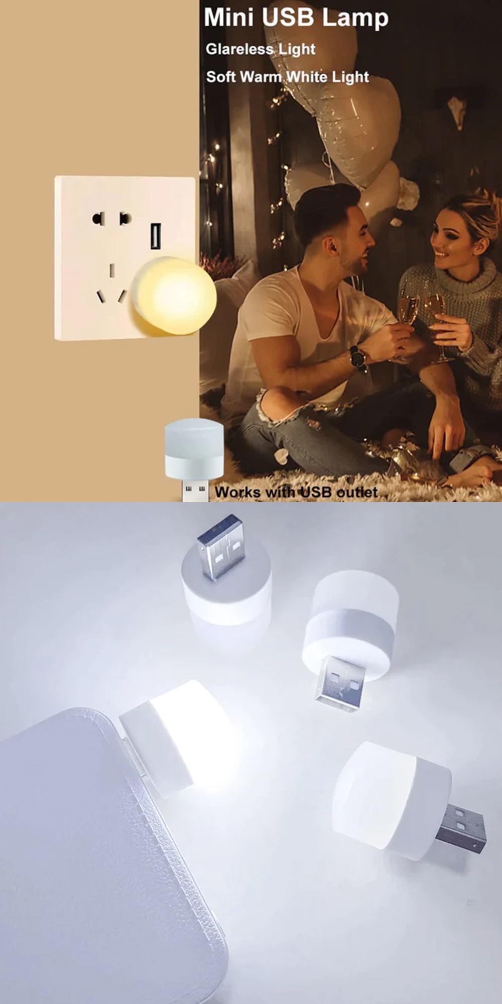 Portable Mini USB LED Light | Shopee Philippines