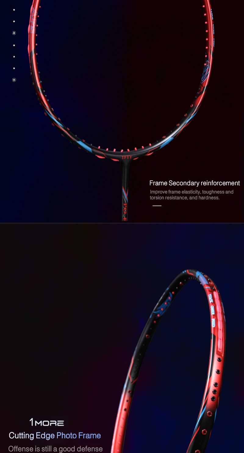 Alpsport Pf-Tfty 10u Max 35 Lbs Badminton Racket With Gift Box 100% ...