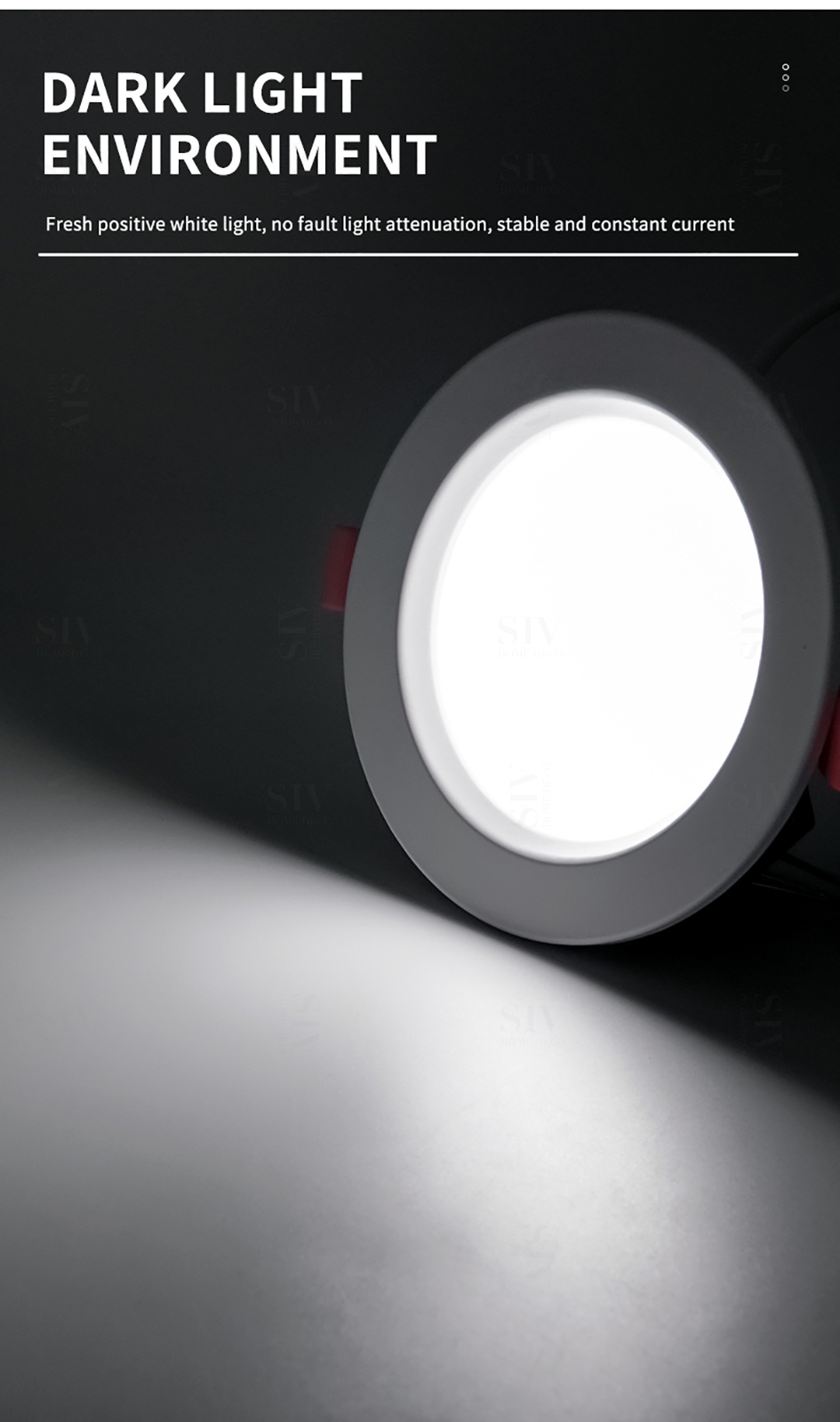 Siv Led Ceiling Panel Light Recessed Downlight Pin Lights, Energy ...